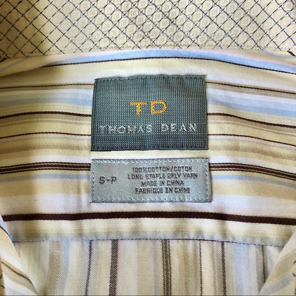 Thomas Dean | Shirts | Thomas Dean Striped Dress Shirt | Poshmark